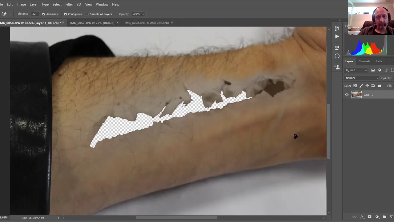 Artist model with ripped paper - YouTube