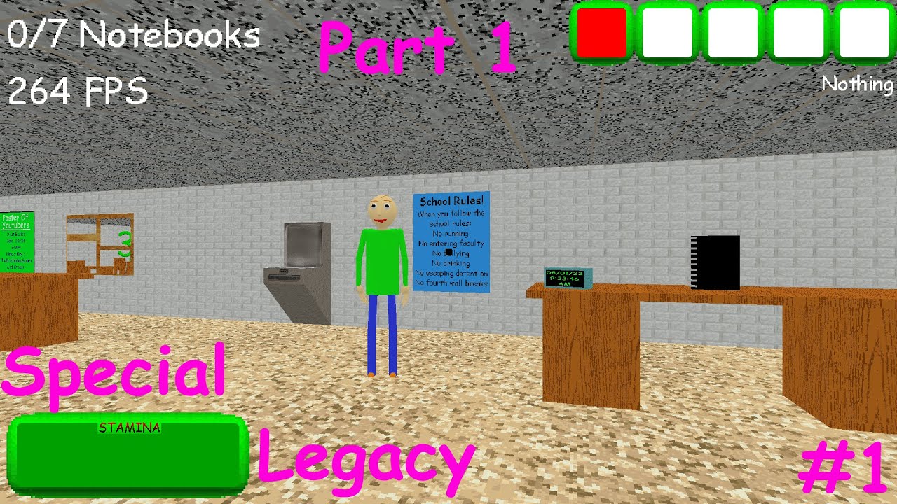 Baldi's Basics Moded - BFNS Remastered 1 Year Anniversary - Legacy ...