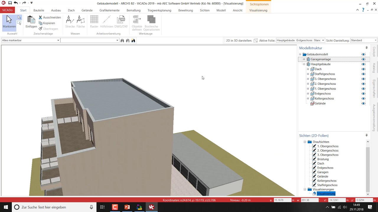 Gliederung von Gebäudemodellen - ViCADo 2019 - YouTube