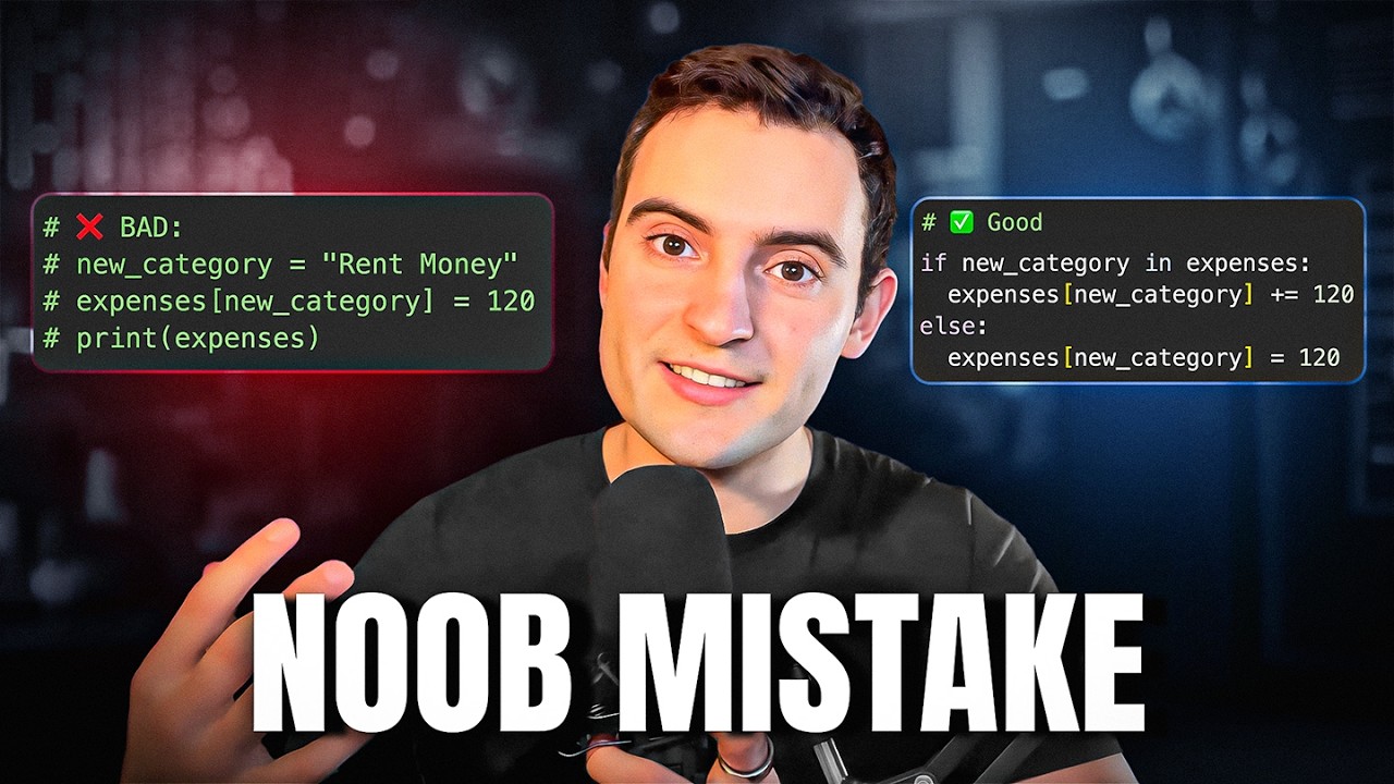 10 Most Common Mistakes For Python Beginners (Part 1) - YouTube