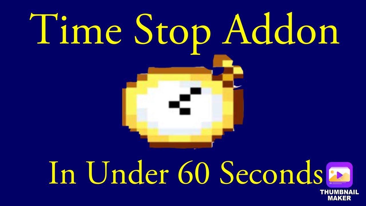 Time Stop Addon in Under 60 seconds - YouTube