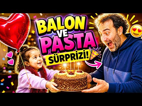 ELANIN BABASI ŞOK OLDU! 😱 Balon ve Pasta Sürprizi 🎉