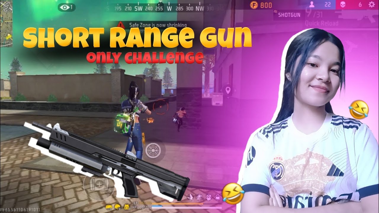 only short range gun challenge🤣| soniya gaming - YouTube