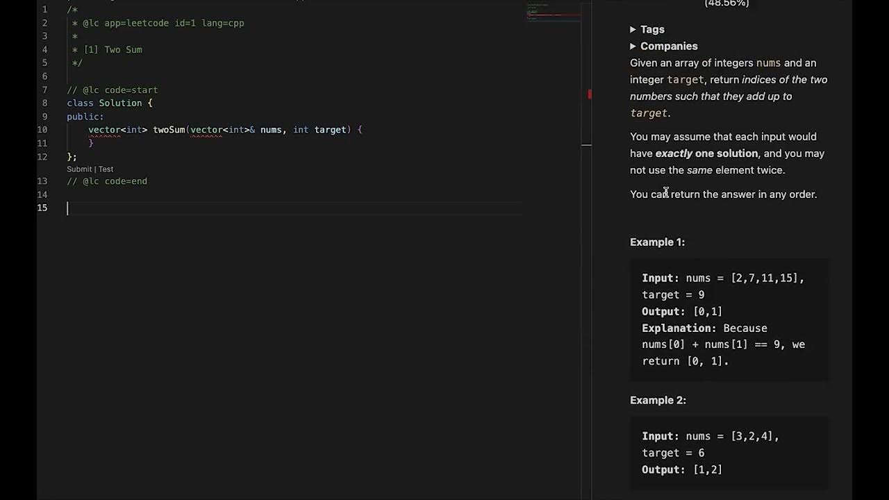 Twosum Leetcode Problem Solution Using Map In C Youtube