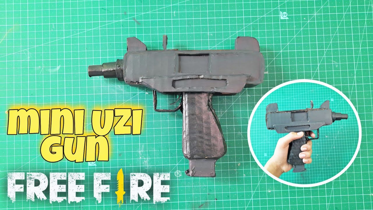 How to make mini UZI Gun | free fire mini uzi gun | uzi gun making with ...