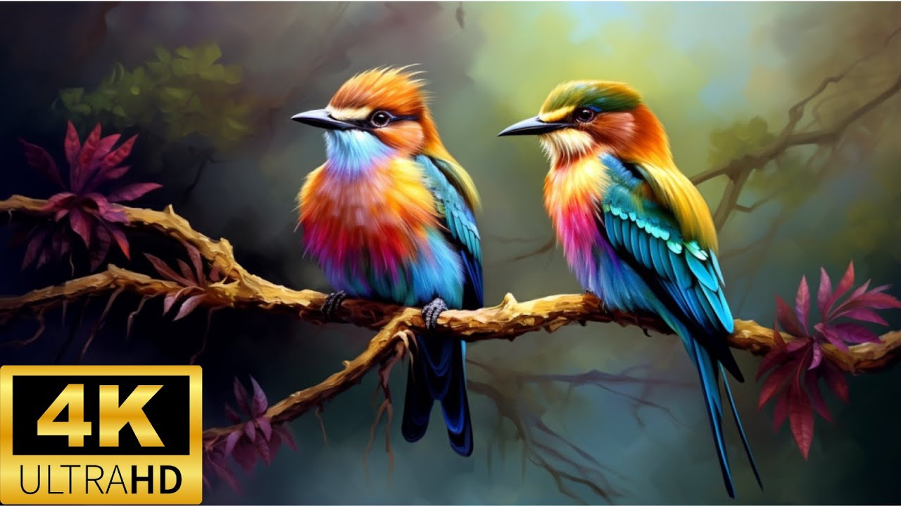 Enchanting Forest Birds in 4K | Birdwatching Bliss | Animal Nature ...