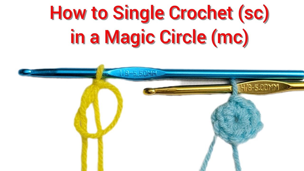 Learn to Crochet: Single Crochet inside a Magic Circle - YouTube