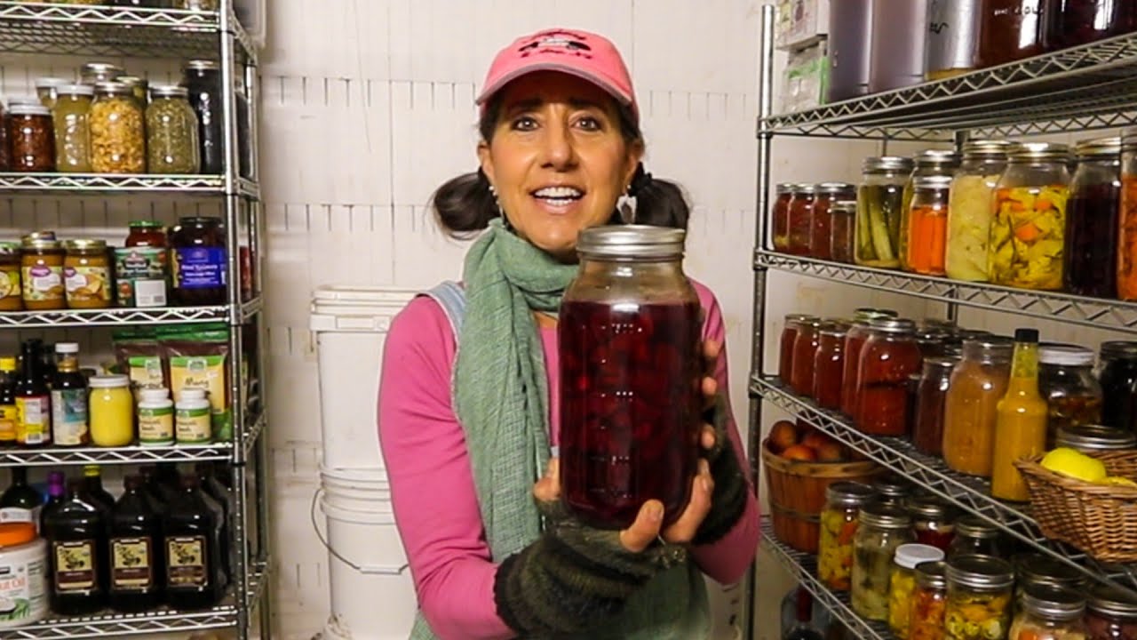 OFF GRID FOOD STORAGE for surviving WINTER | ROOT CELLAR full tour ...