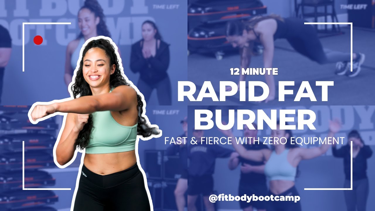 12 Minute Sweat & Shred: Burn Fat WITHOUT Leaving Home! - YouTube