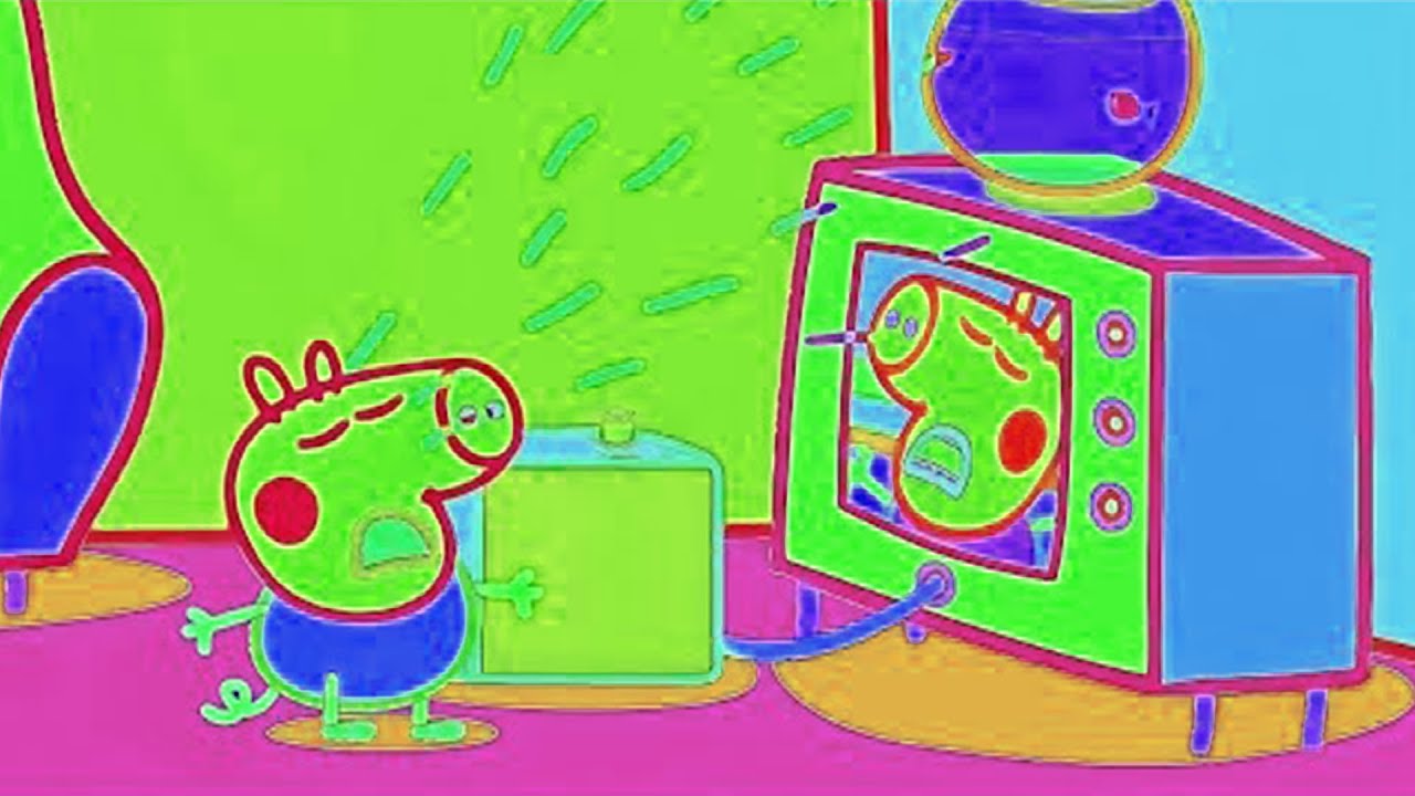 George Pig Crying Watching Tv Effects | Peppa Pig Video Funny Effects ...