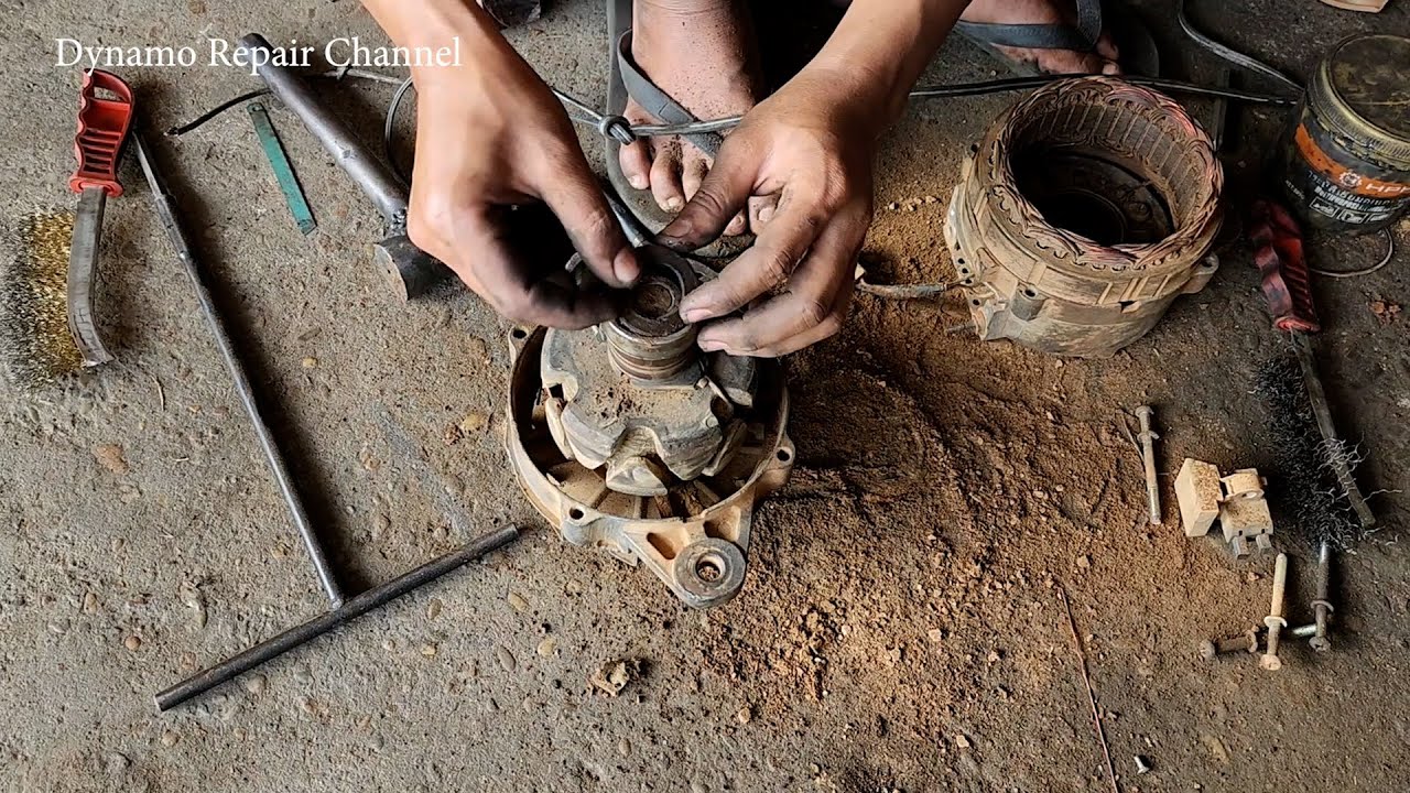 Full Restoration of Rusty Dynamo | Restoring The Old Bearing Dynamo For ...