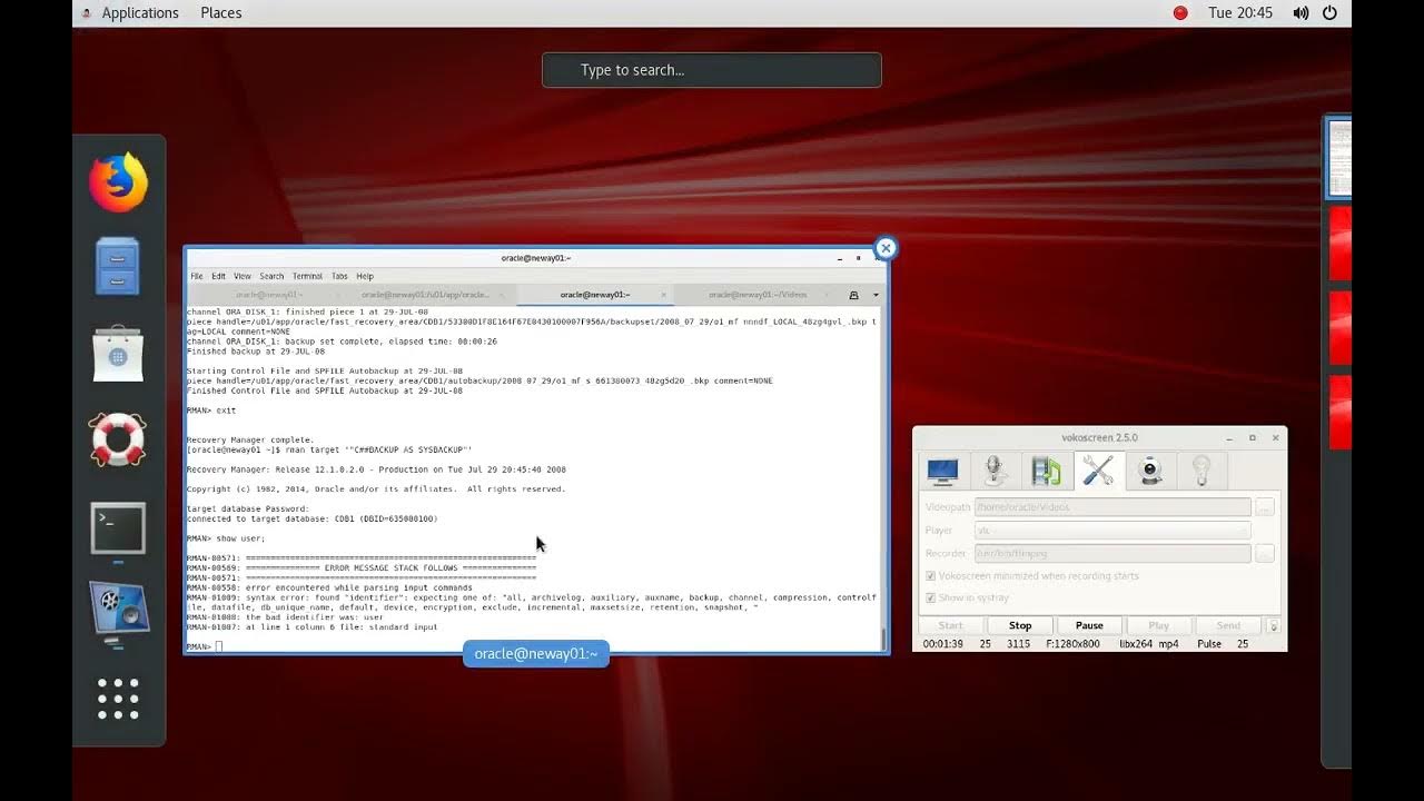 How To Create A Common User For Backups Oracle 12c - YouTube