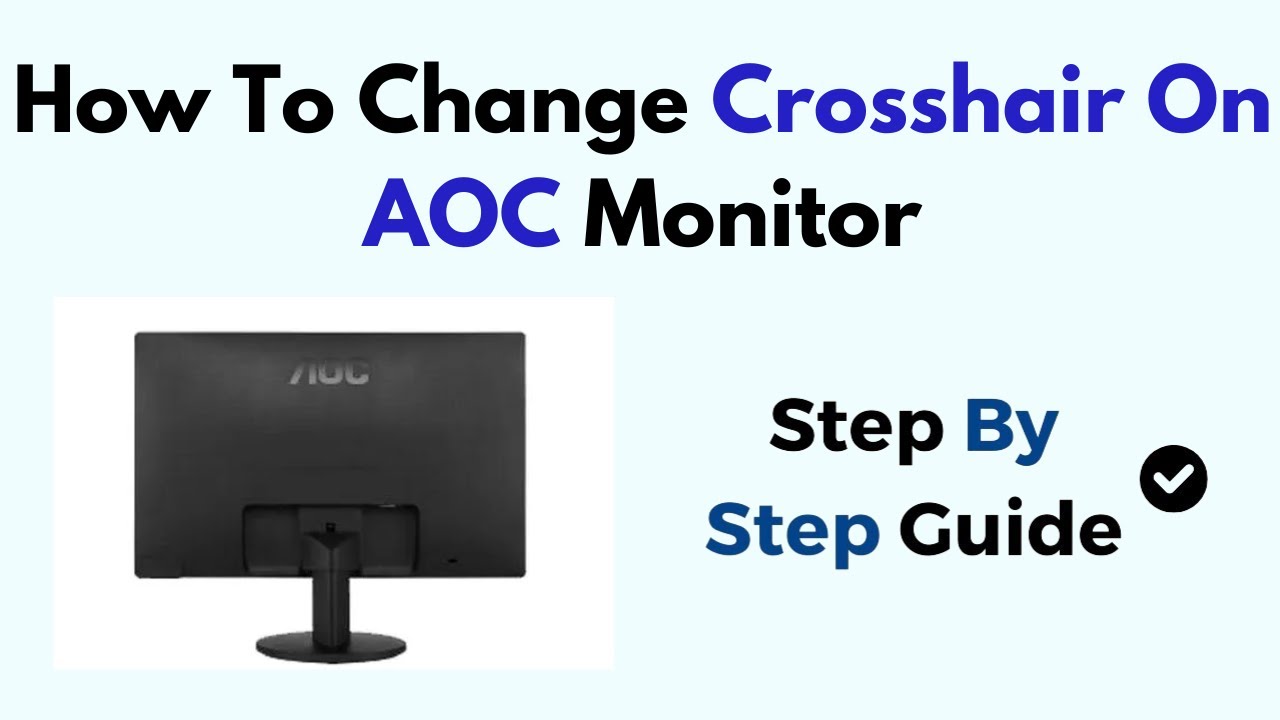 How To Change Crosshair On AOC Monitor - YouTube