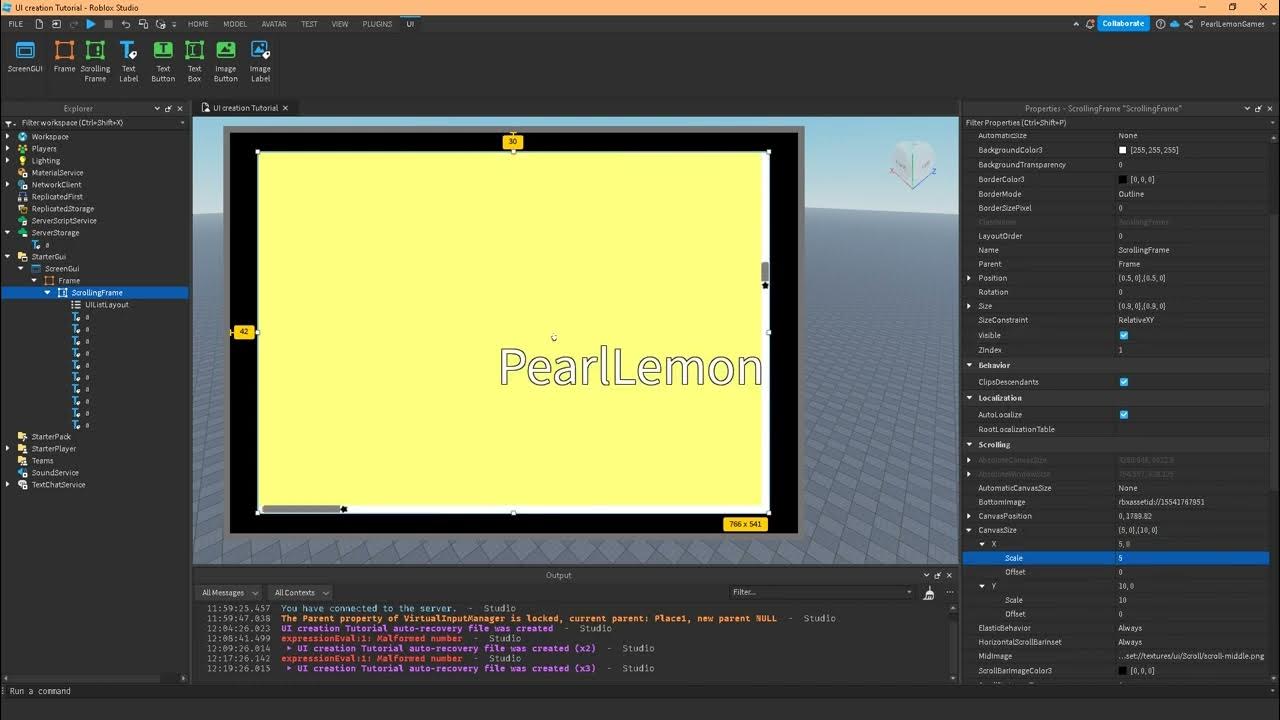 How to use Scrolling Frame - Roblox Studio - YouTube
