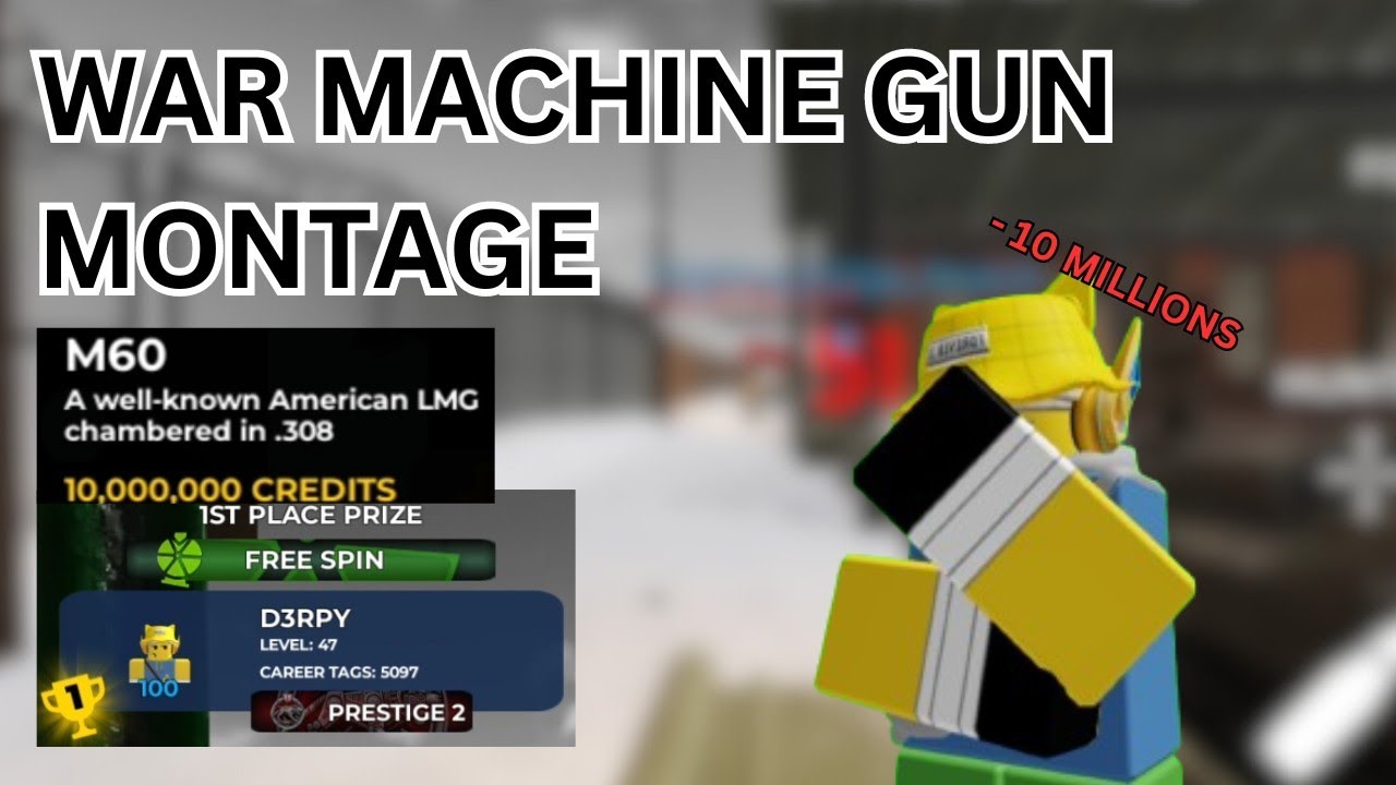 MVP 100 Kills with M60 Machine Guns | Roblox GUNFIGHT ARENA - YouTube
