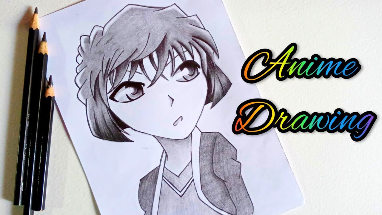 Anime drawing sketch | How to draw anime step by step | drawing haibara ...
