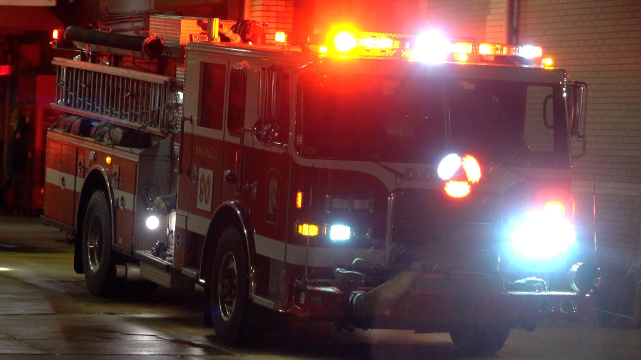 DCFD Engine 90 Responding - YouTube