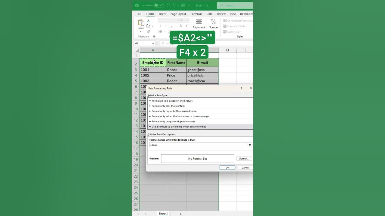 Automatically APPLY Outline in Excel with Conditional Formatting Magic! - YouTube