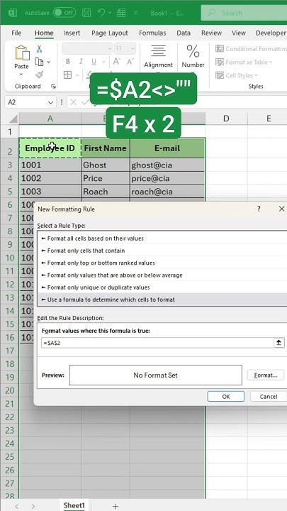 Automatically APPLY Outline in Excel with Conditional Formatting Magic! - YouTube