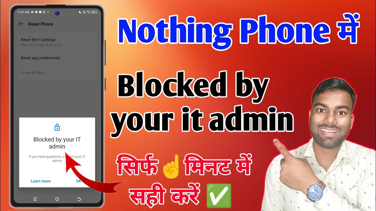 blocked by your it admin nothing, nothing blocked by work policy - YouTube