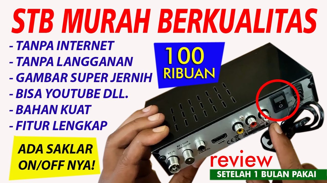 REVIEW STB 100 RIBUAN KUALITAS MANTAB TV DIGITAL BOX PARAGON DTV 700 ...
