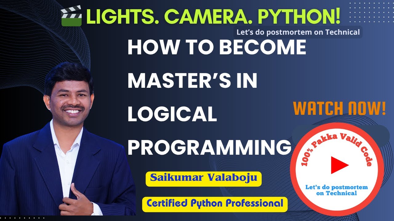 1.How to Become a Master in Programming Logic | Python Logic Building ...