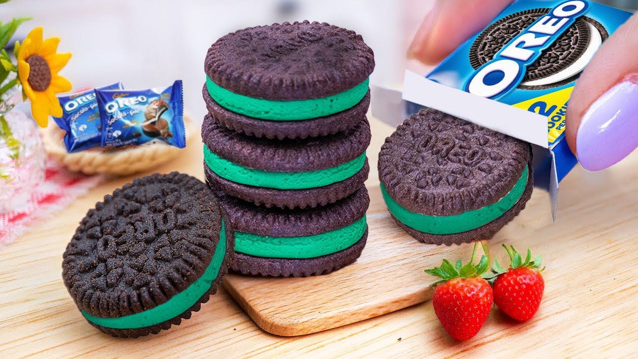 Mini Rainbow OREO Cake 🌈 How To Make Tasty Miniature OREO Chocolate ...