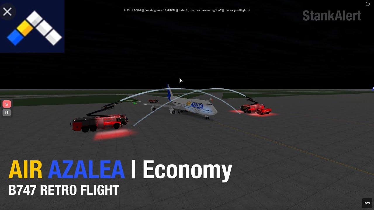 ROBLOX - Air Azalea 747 Retro Flight - YouTube