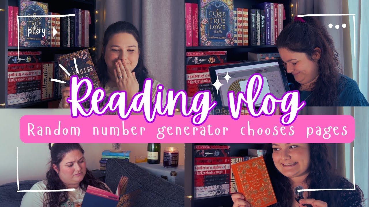 Reading vlog 🌻 Random number generator chooses how many pages I read ...