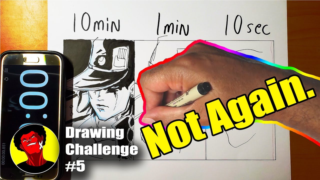 How to draw Anime character Jotaro Kujo (Anime Drawing Tutorial for ...