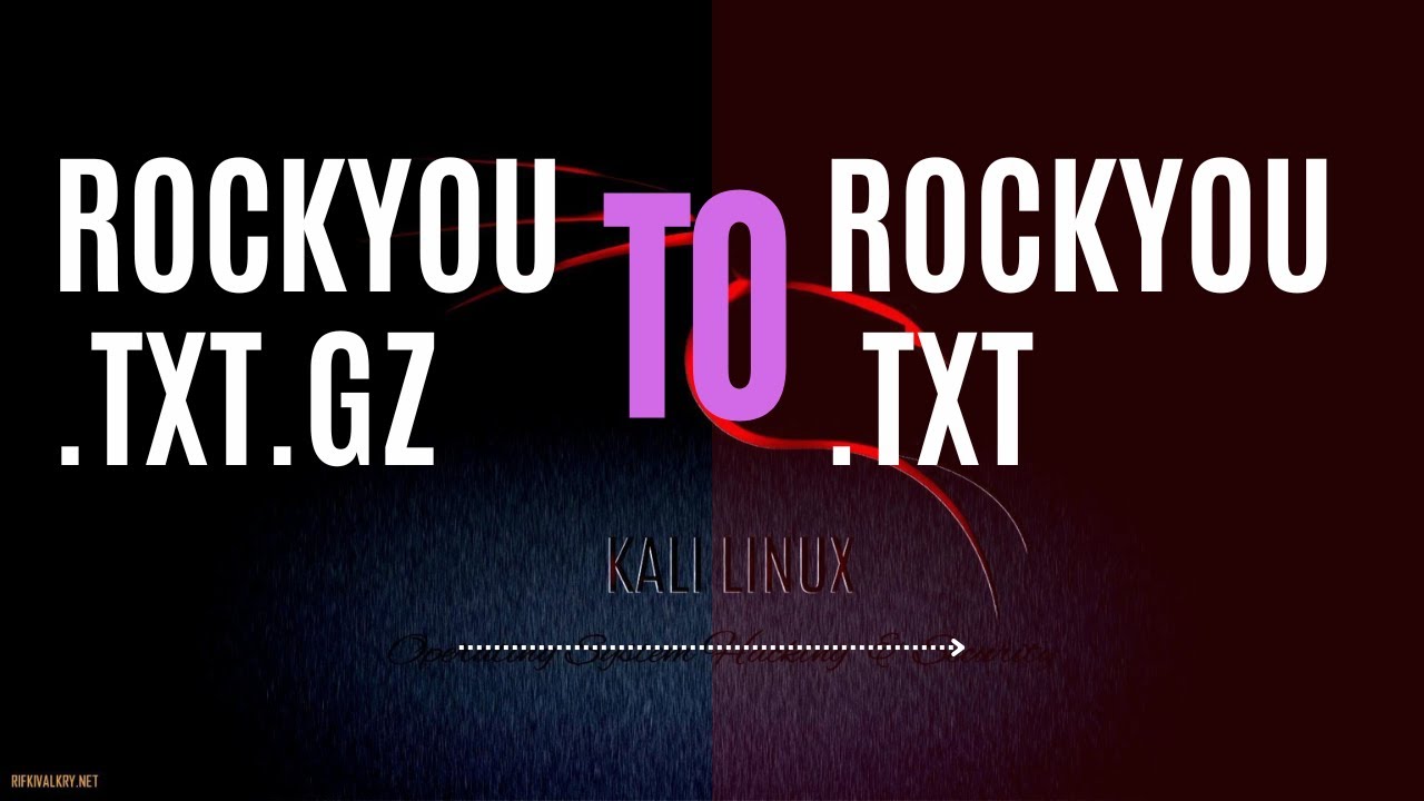 How to unzip and use rockyou.txt in kali linux | #rockyou #kali - YouTube