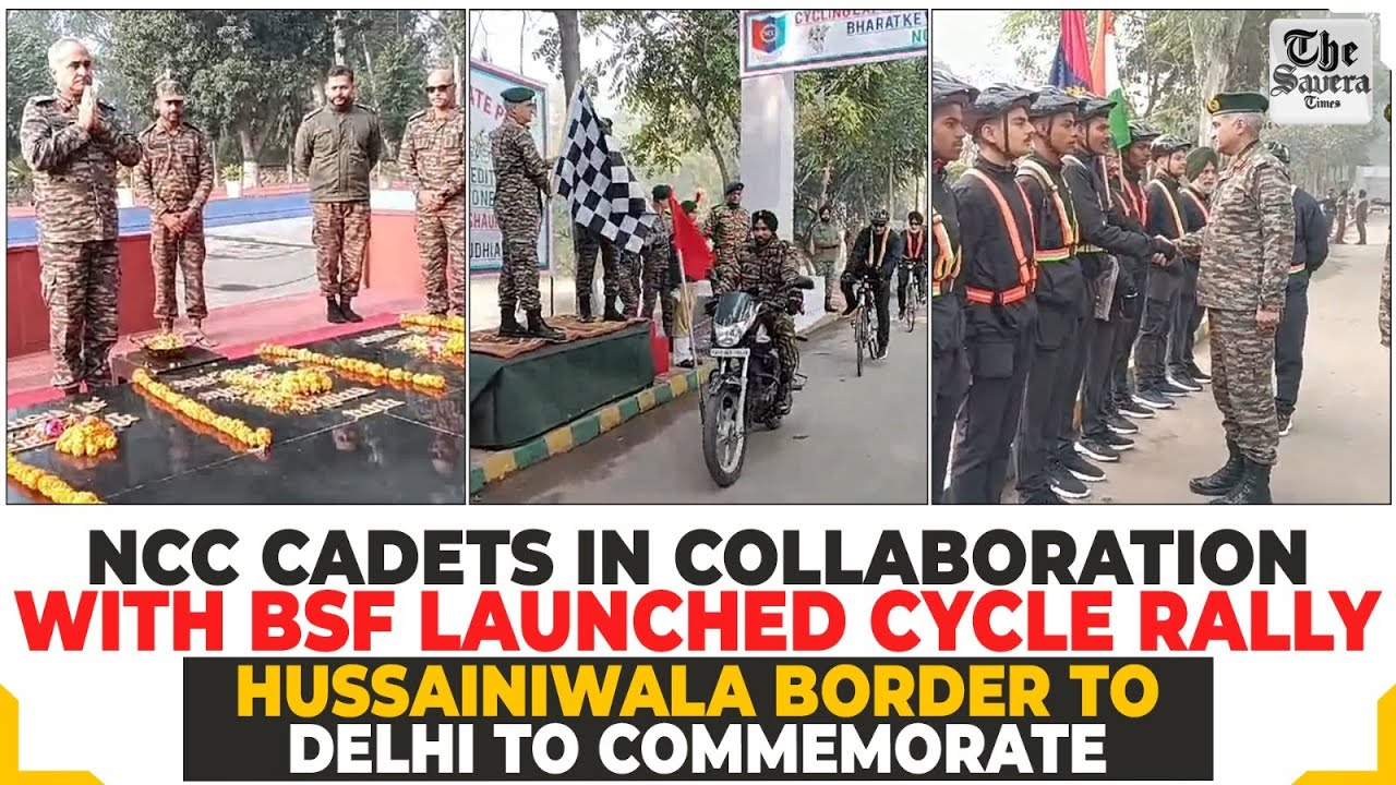 Ncc Cadets In Collaboration With Bsf Launched Cycle Rally From ...