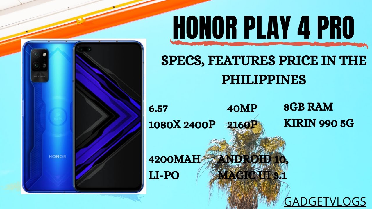 Honor Play 4 Pro 5G Full Specifications, Features, Price in the ...