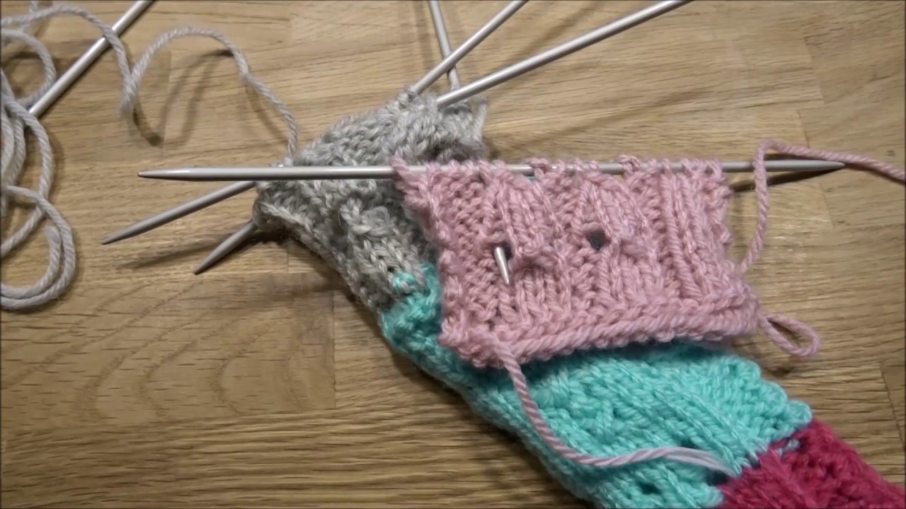 Loch-Zopf-Muster - Strickmuster - YouTube