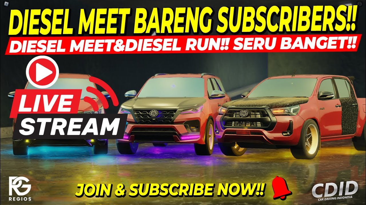 🔴LIVE DIESEL MEET&DIESEL RUN!! PECAH SERU BANGET!!- CDID - YouTube