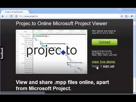 How to view mpp file without MS Project: online Microsoft Project viewer - YouTube