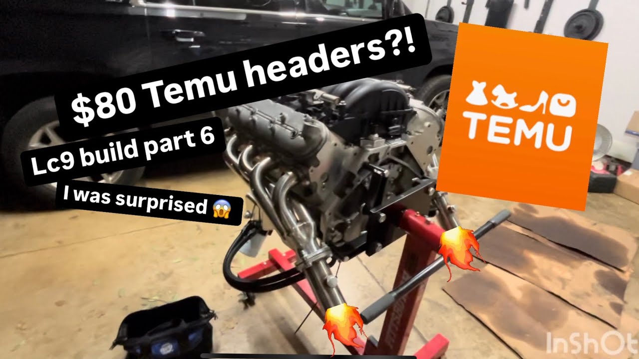 $80 Temu headers!?!?!? Review and install. 400hp lc9 5.3 build part 6 ...