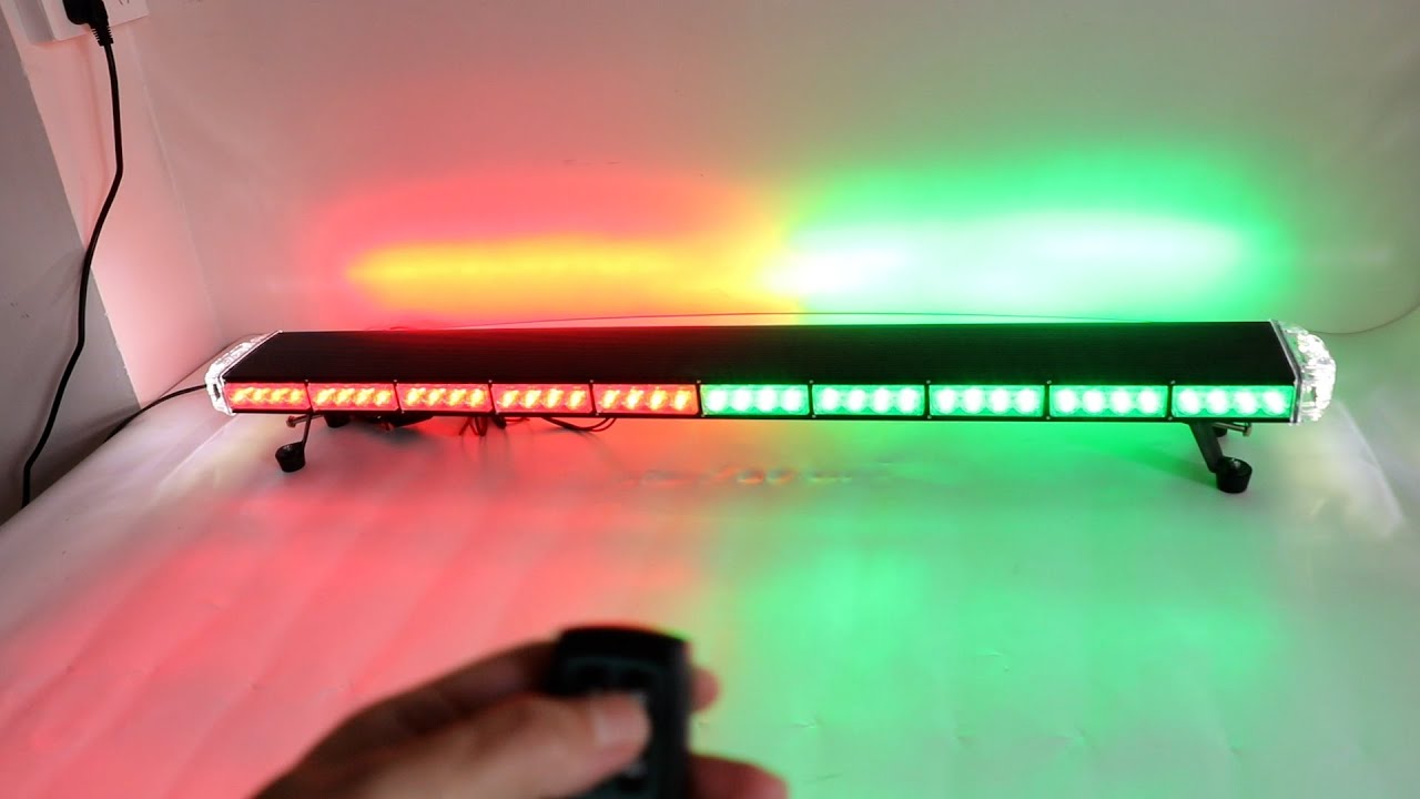 120cm light bar 13patterns Multiple function Red & Blue & Green 3 ...