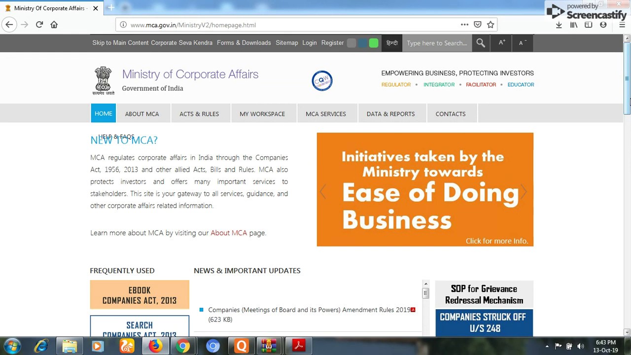 HOW TO GENERATE DIN (DIRECTOR IDENTIFICATION NUMBER) BY FILING FORM DIR ...