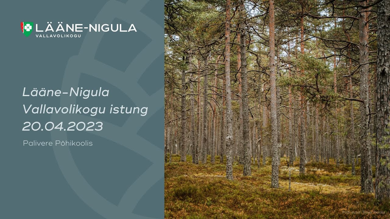 Lääne-Nigula Vallavolikogu istung 20.04.2023 - YouTube