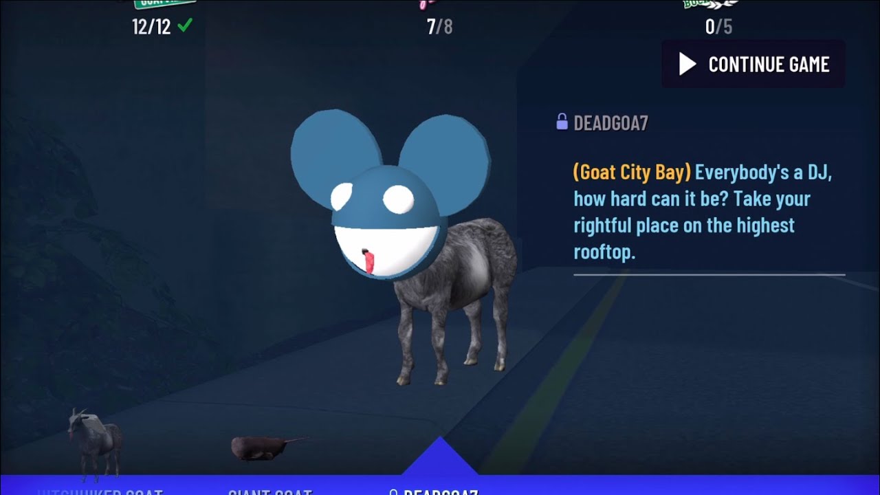 How to get the DeadGoa7 (DJ Goat) in City Bay! Goat Simulator - YouTube