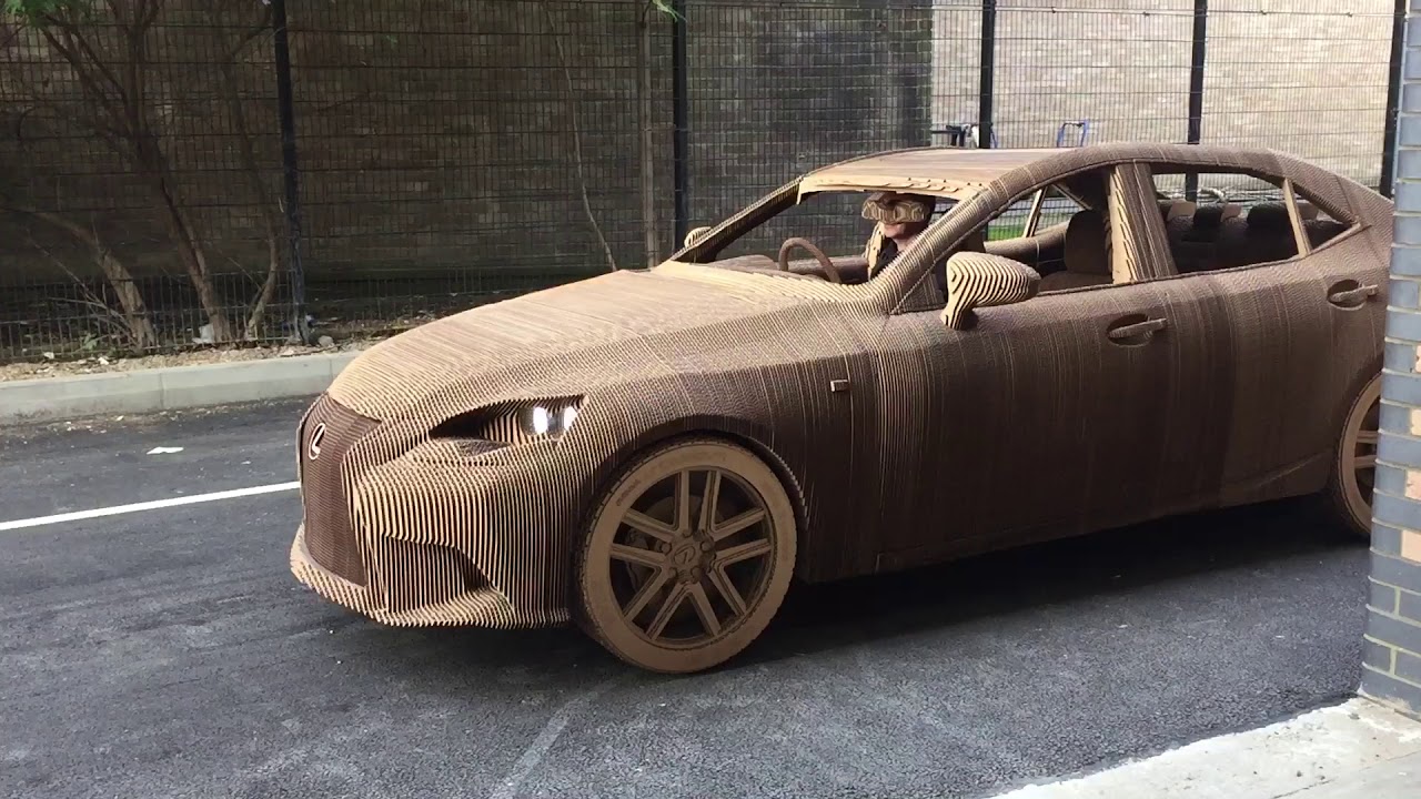 Lexus laser cut cardboard initial test 3 - Scales & Models - YouTube