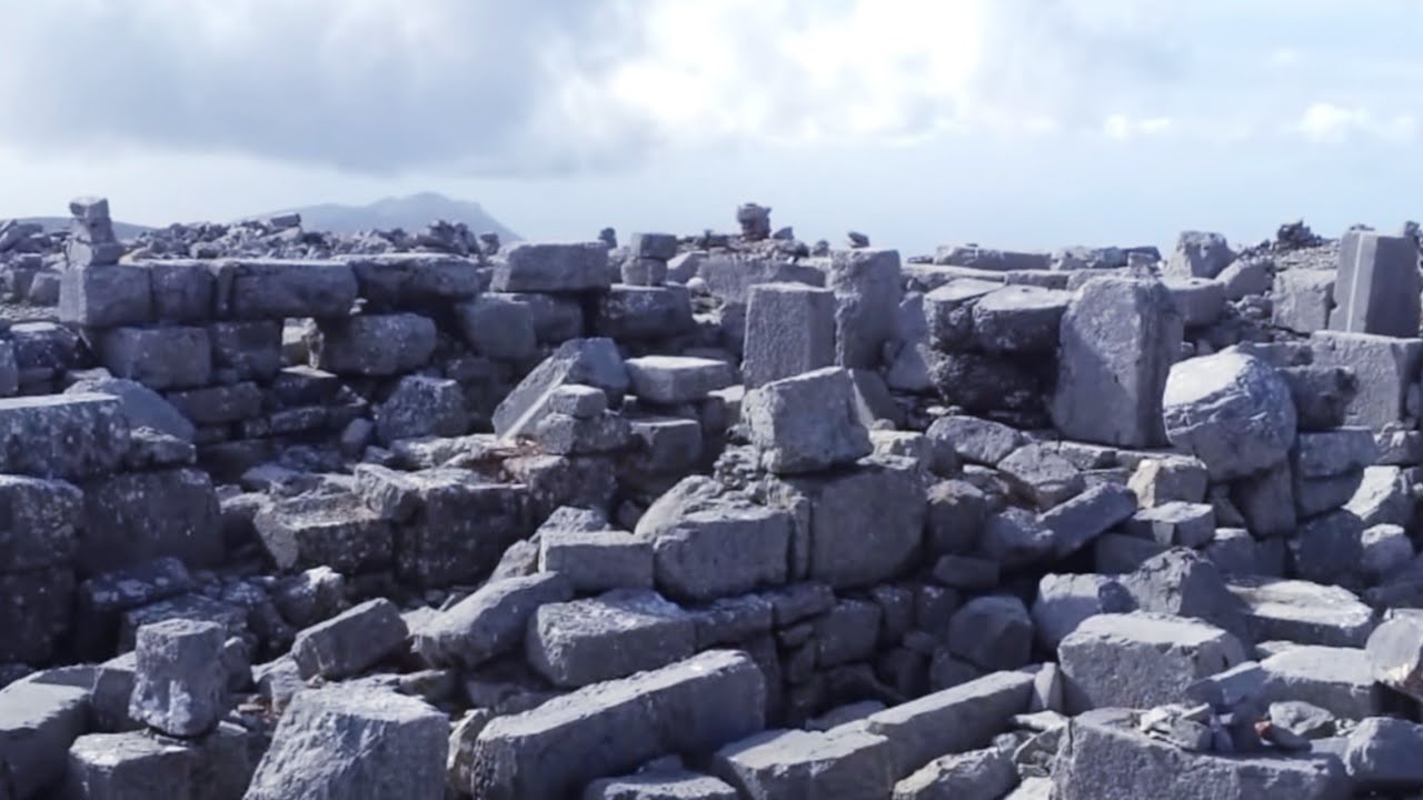 ATTAVIROS MOUNTAIN ZEUS TEMPLE 1215m Rhodes - YouTube