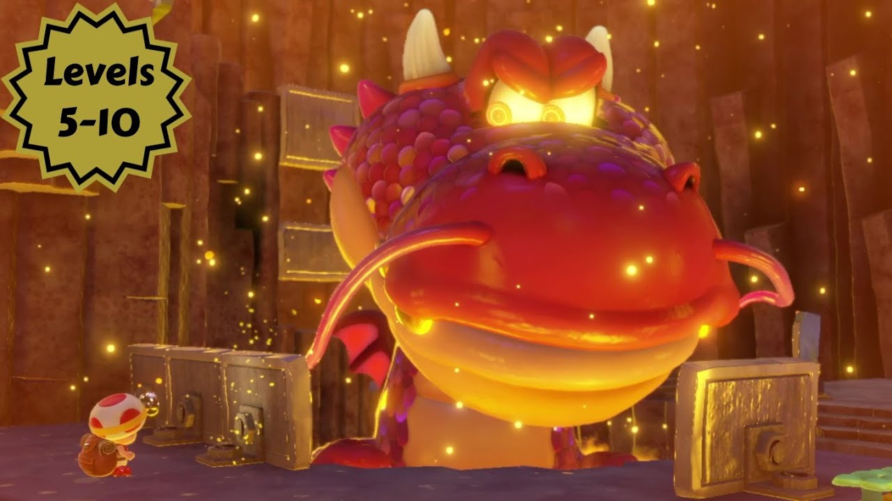 Captain Toad Treasure Tracker Levels 5-10: The Chase to Pyropuff Peak ...