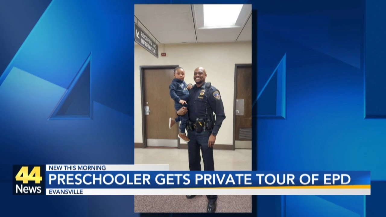 Preschooler gets private tour of EPD - YouTube