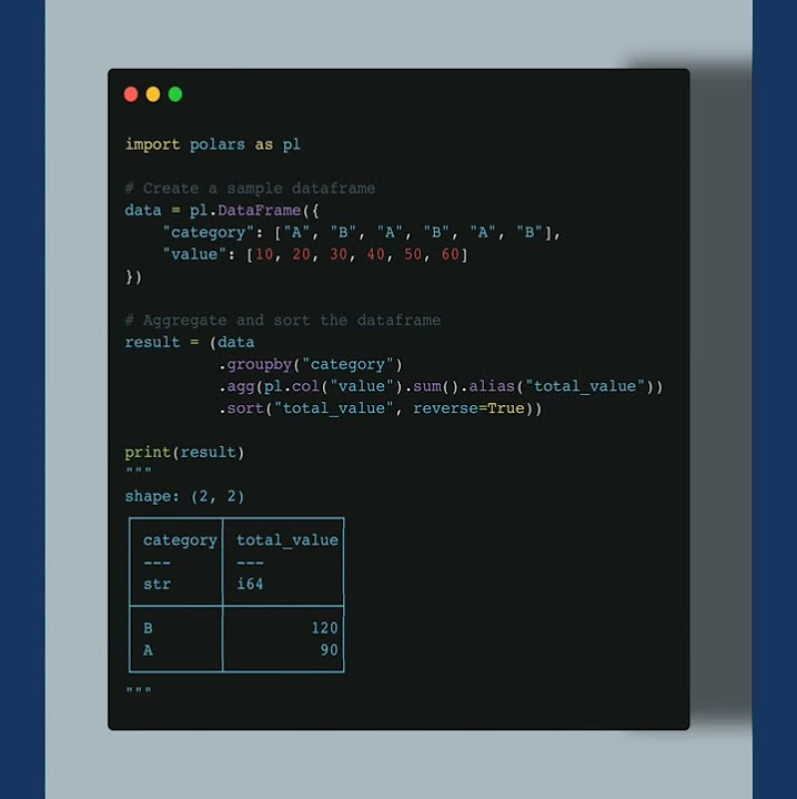 Simple Python Data Manipulation with Polars - YouTube