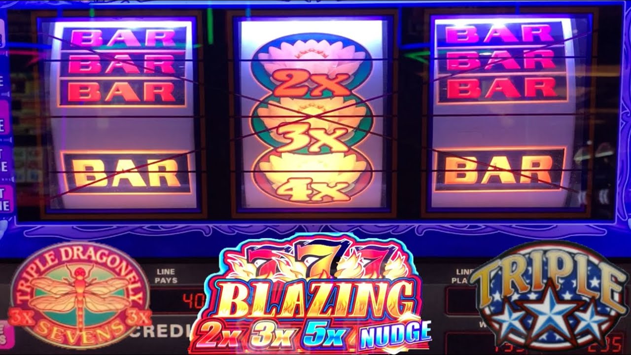 Triple Double Dragonfly 7s + 2x 3x 5x Blazing 777 NUDGE + Triple Stars ...
