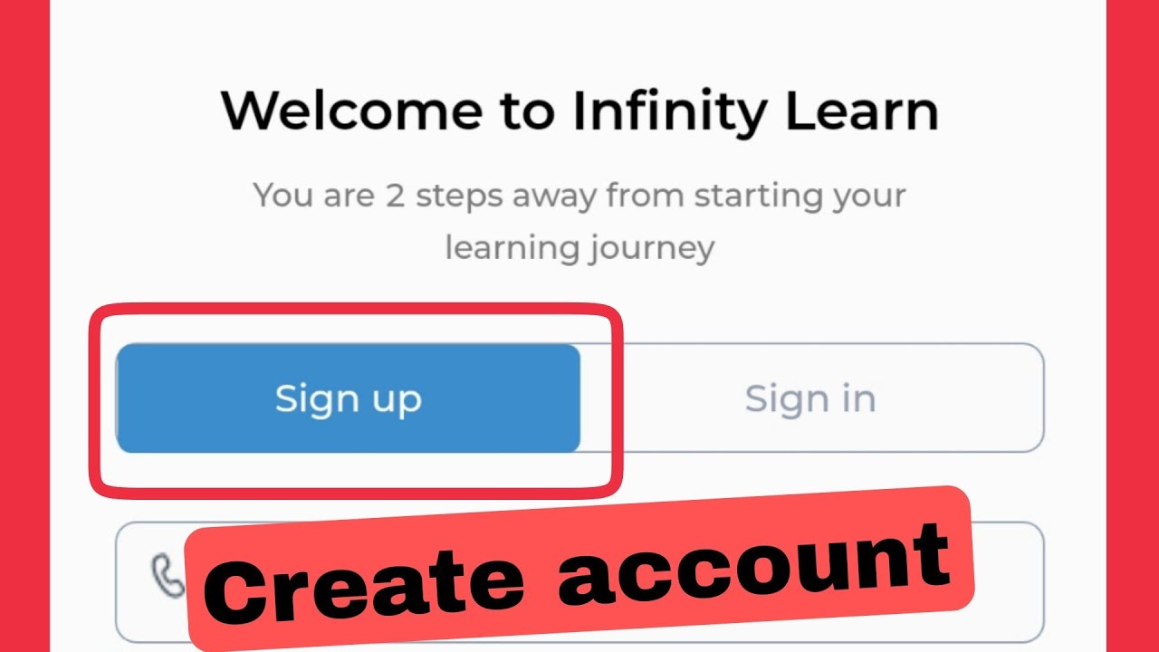 How To Create Infinity Learn Account | Make Account | Sign Up ...