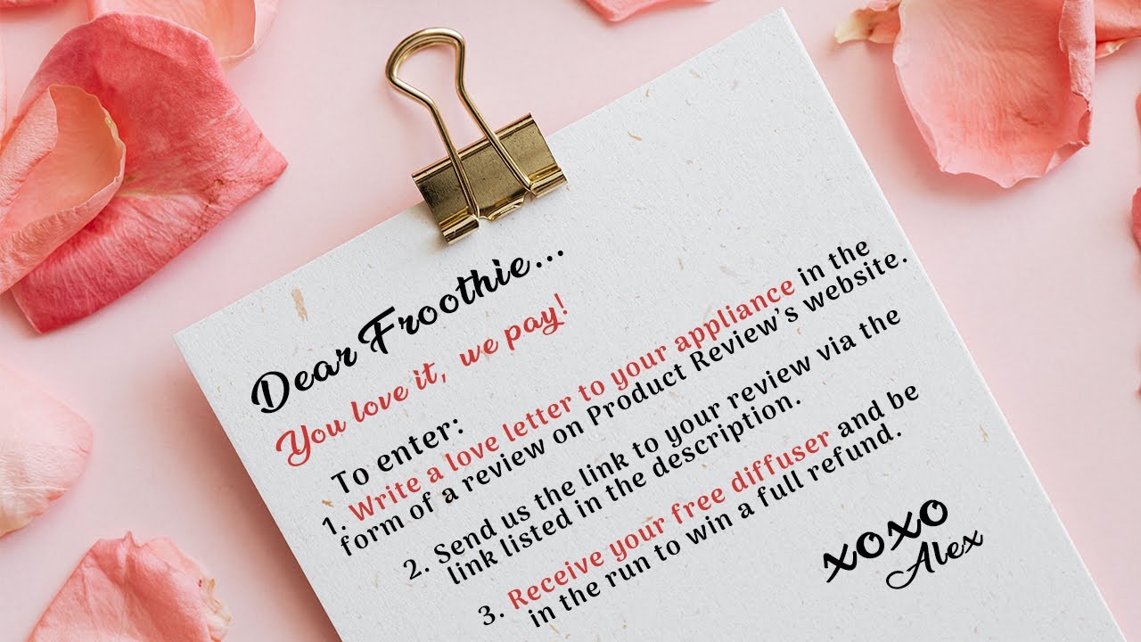 Love Competition - Write a Love Letter to your Optimum Appliance & WIN ...