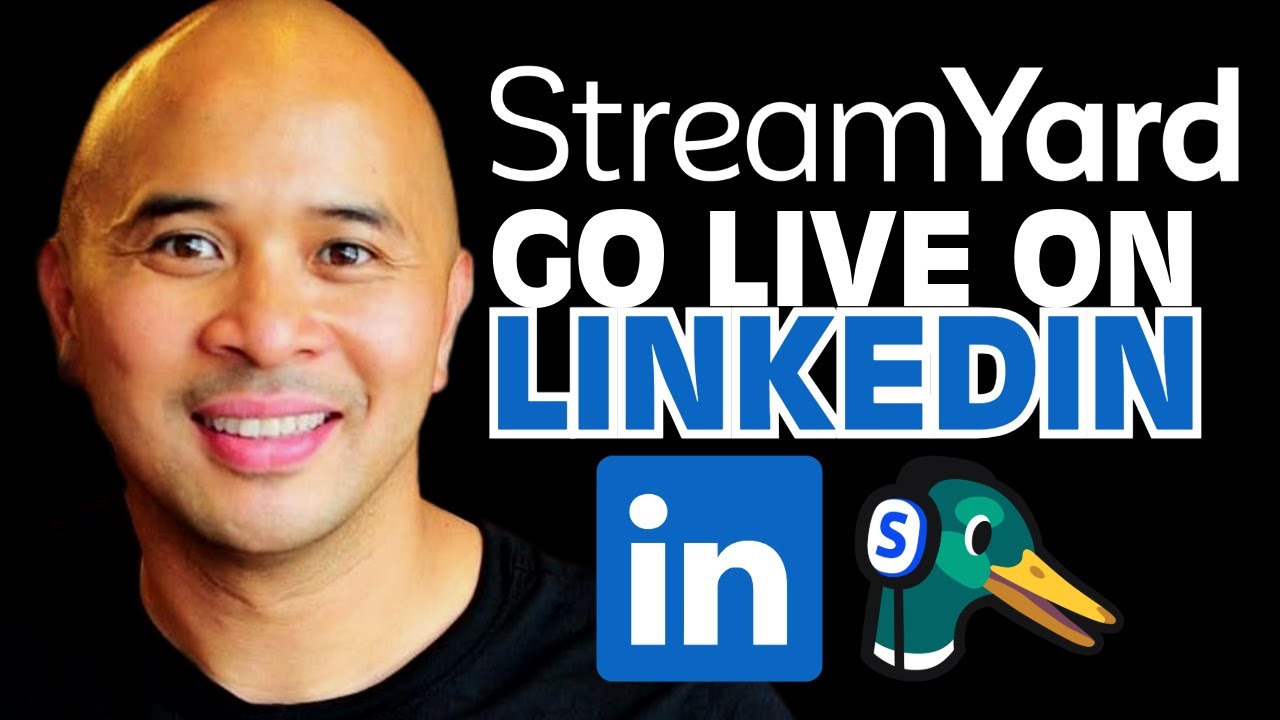 How to go LIVE on LINKEDIN using Streamyard - YouTube